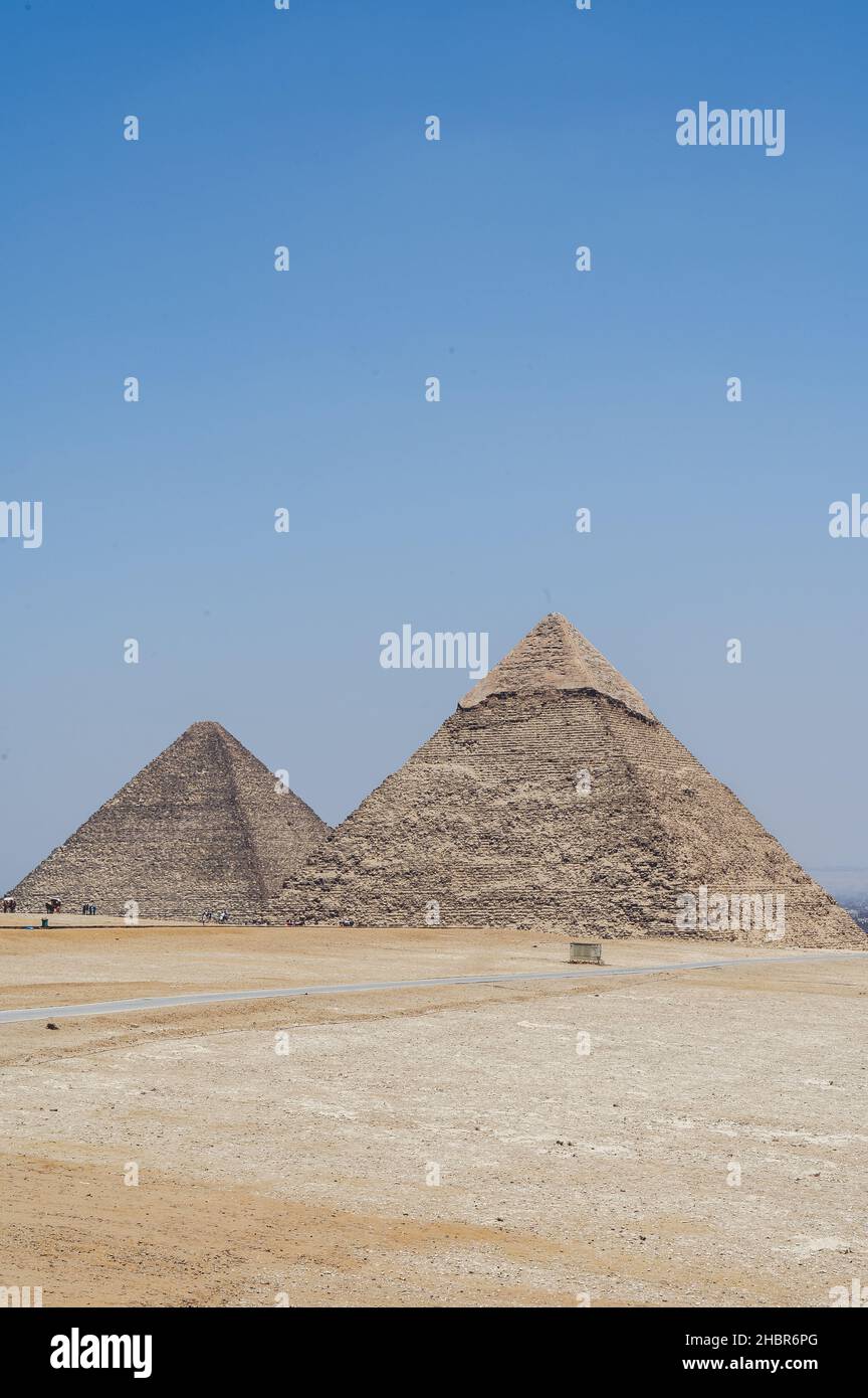 A beautiful view of the Great Pyramid of Giza in a daytime, Cairo ...