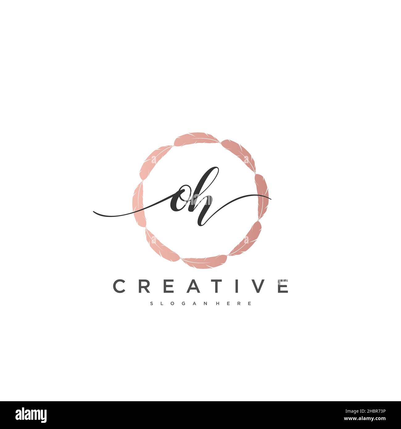 Oh initials logo Cut Out Stock Images & Pictures - Alamy