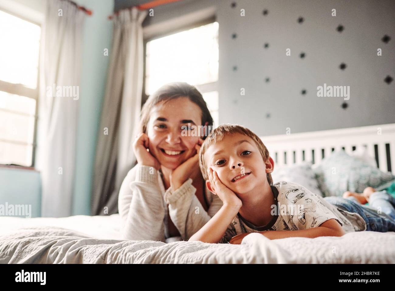 Like mother like son Stock Photo - Alamy