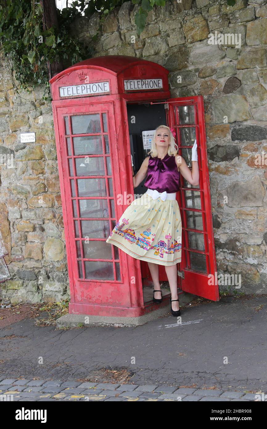 1950s phone box hi-res stock photography and images - Alamy