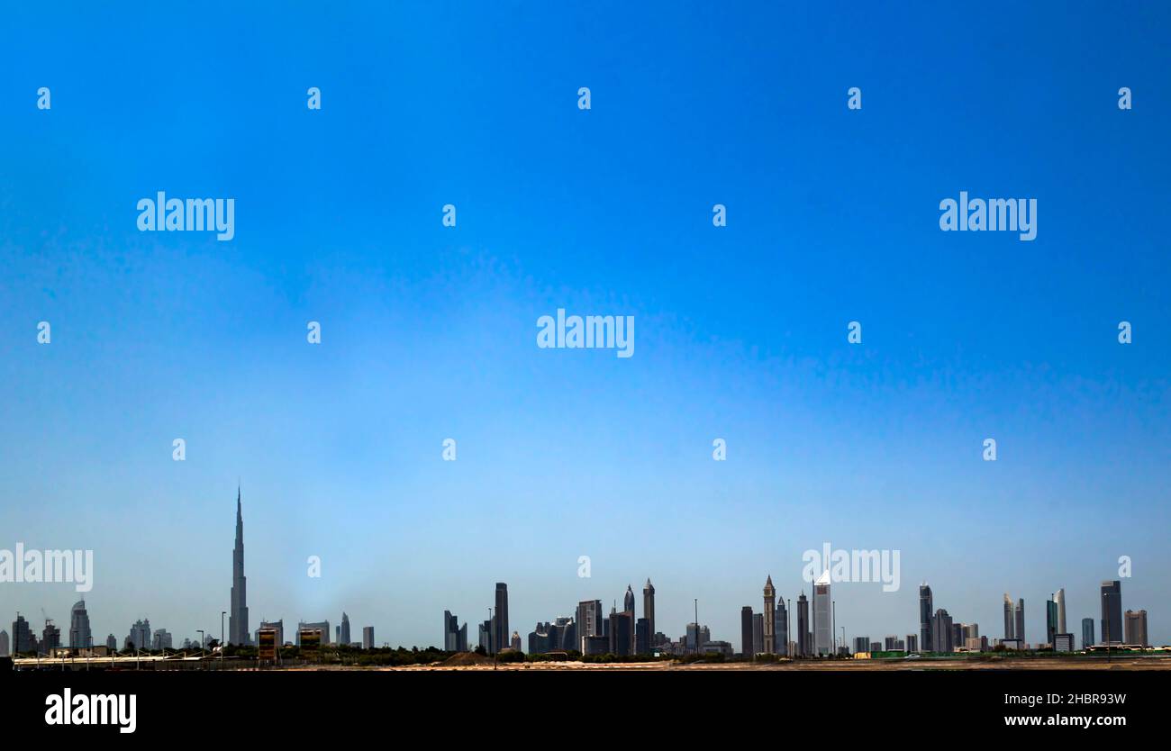 burj khalifa and skyscrapers of dubai, landscape photography of dubai ...