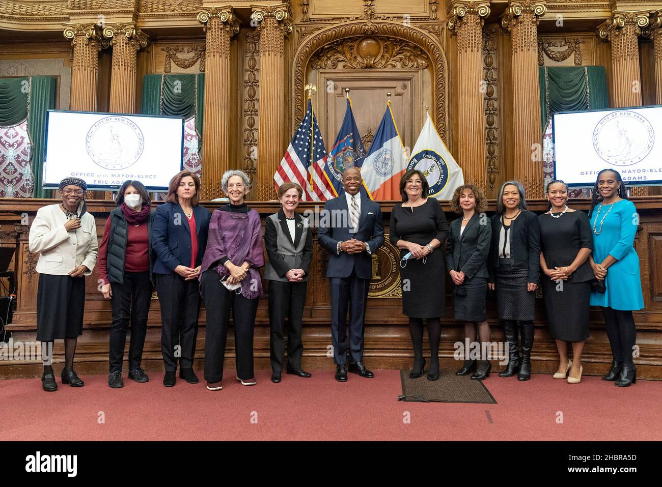 December 20, 2021, New York, New York, United States: Mayor-elect Eric ...