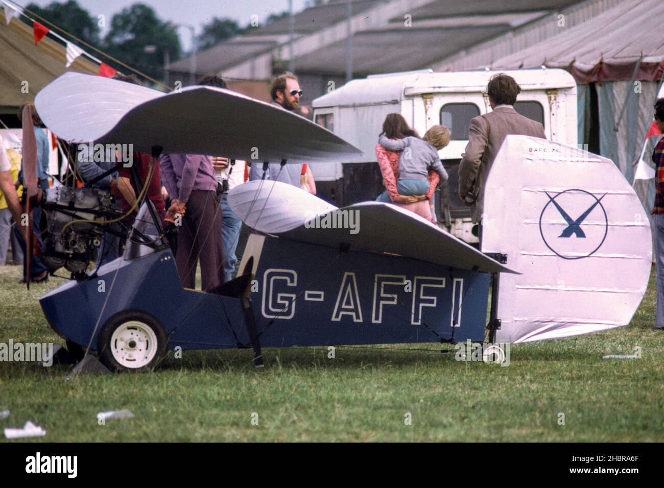 The flying for fun rally at Sywell in 1975 Stock Photo - Alamy