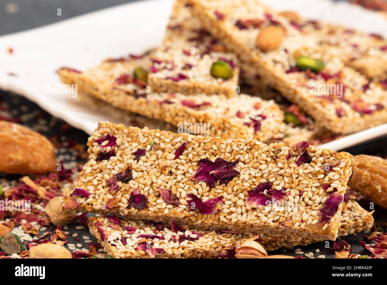 Winter Delicacy Makar Sankranti Or Lohri Mithai Gulab Gajak Also Known ...