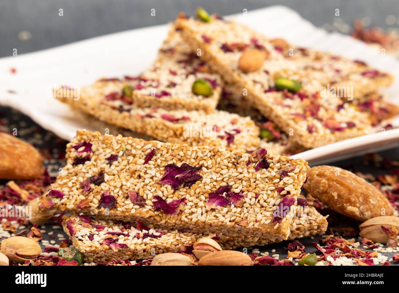 Winter Delicacy Makar Sankranti Or Lohri Mithai Gulab Gajak Also Known ...