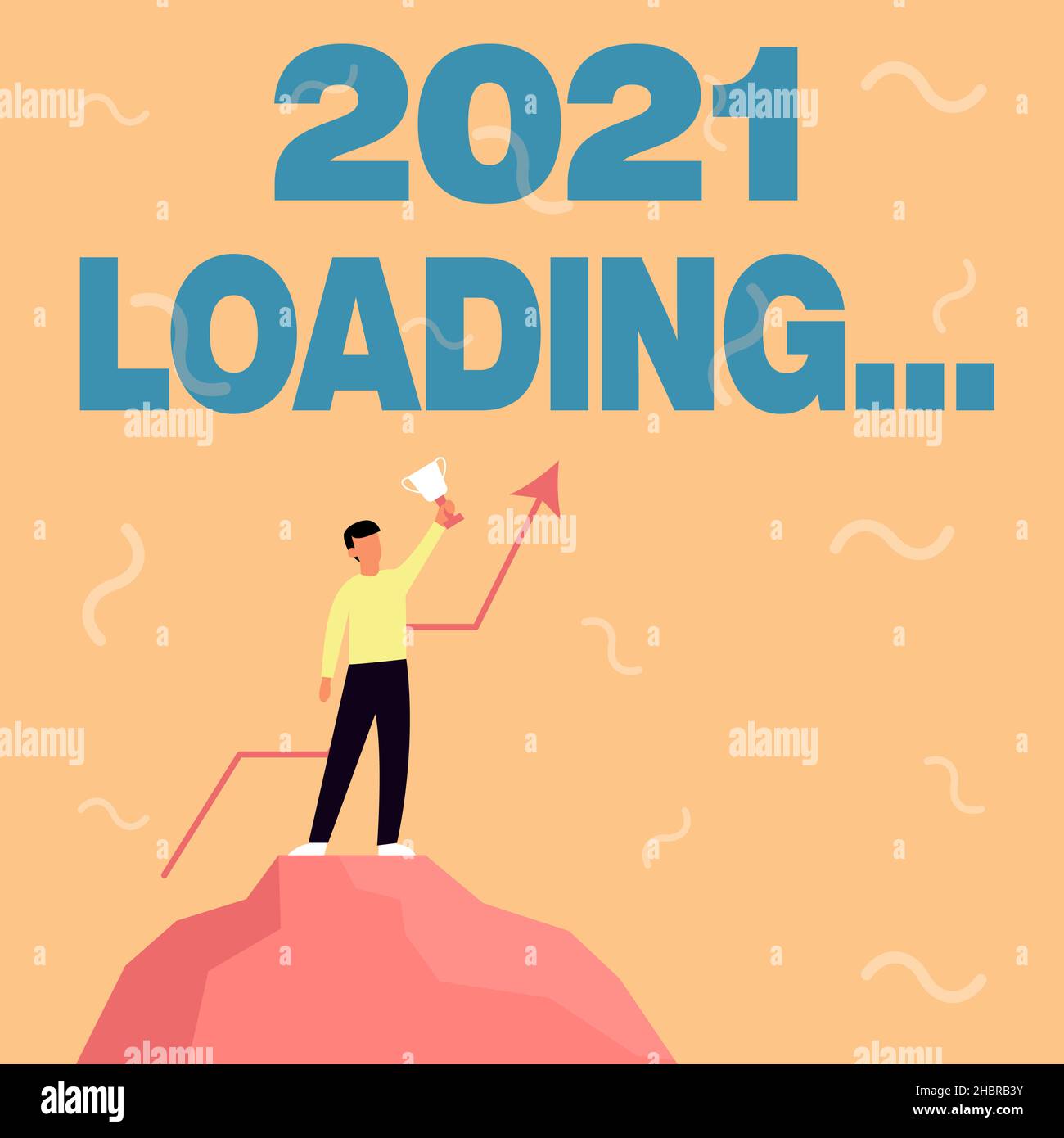Inspiration Showing Sign 2021 Loading Word Written On A Year Composed Of A Series Of Events