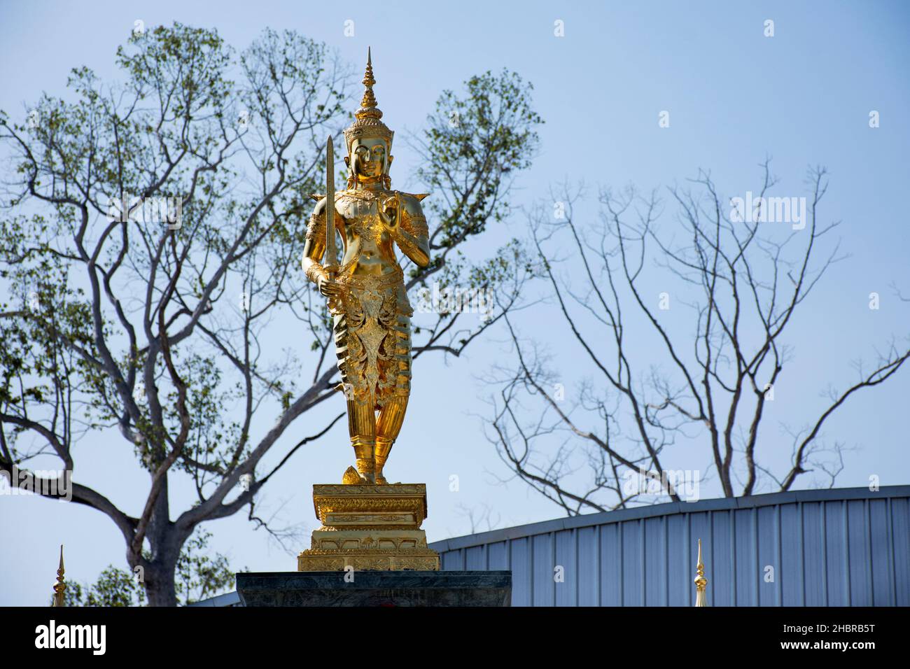 King Prasat Thong and Phra Siam Devadhiraj statue for thai people and ...