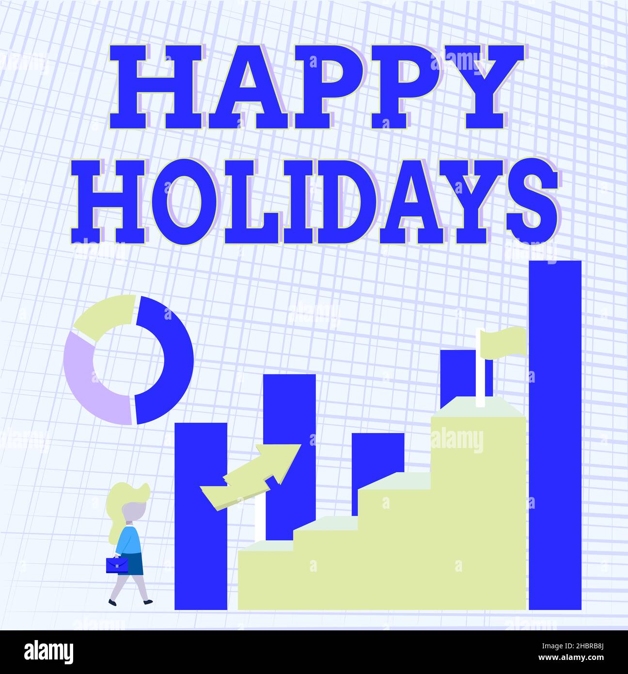 Conceptual display Happy Holidays. Business idea observance of the ...