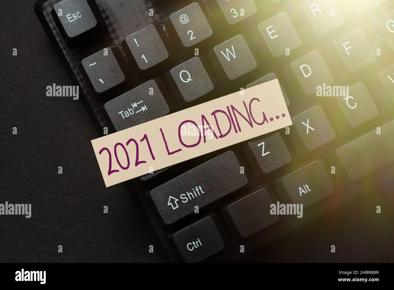 Handwriting Text 2021 Loading Internet Concept A Year Composed Of A Series Of Events That