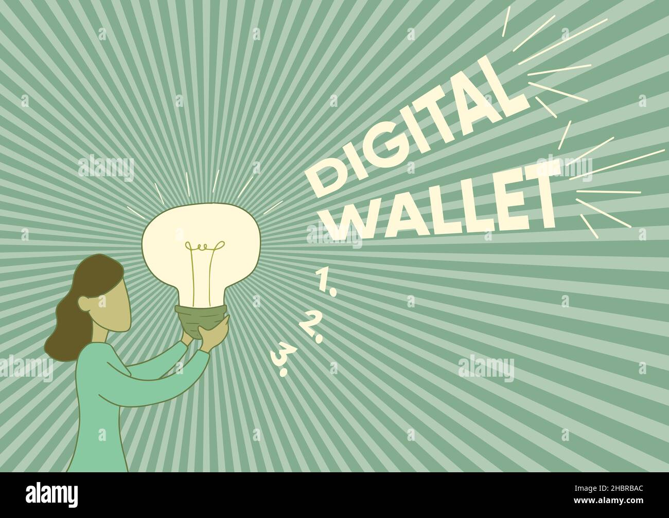 Text caption presenting Digital Wallet. Word Written on a financial ...