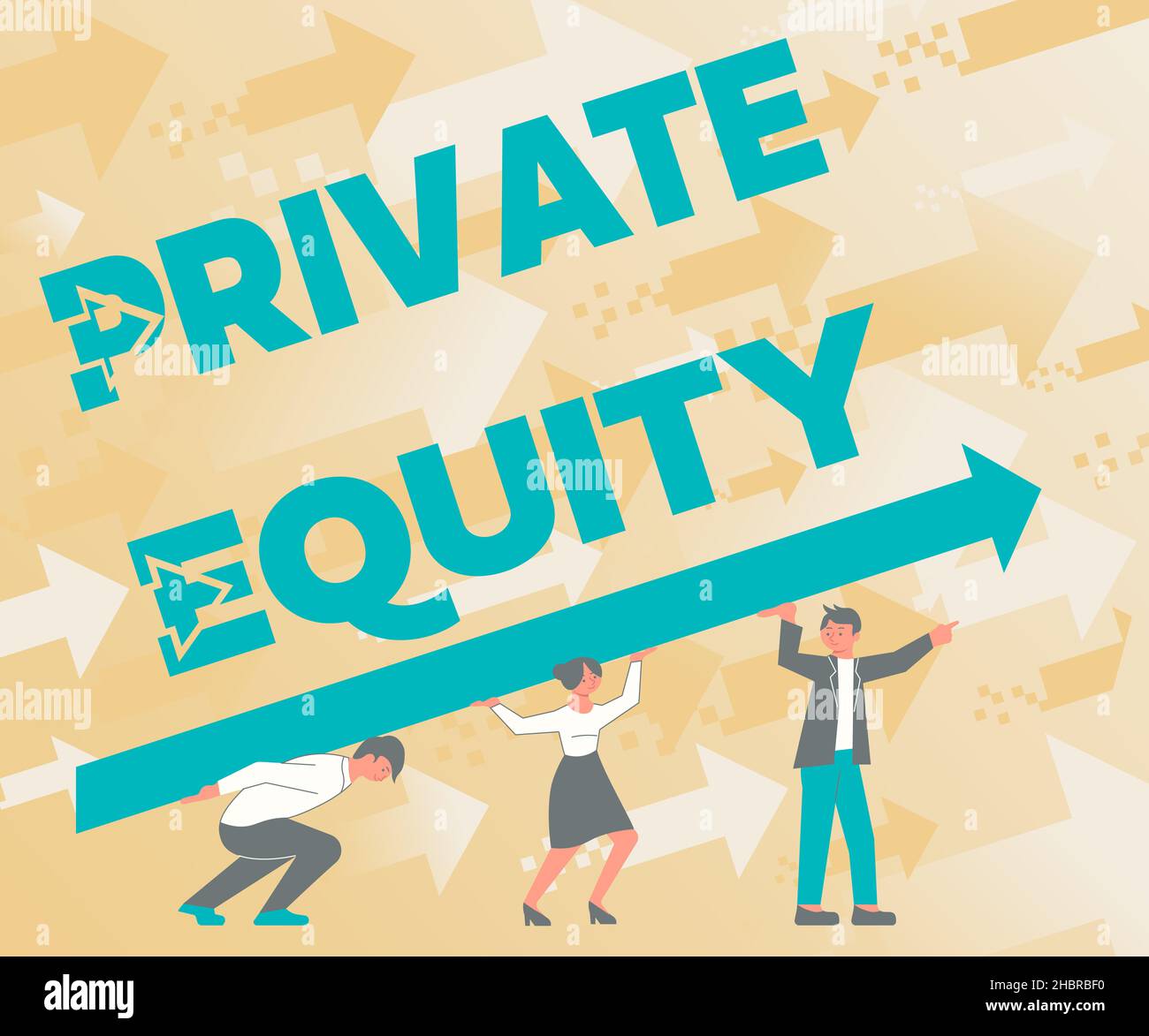 Text showing inspiration Private Equity. Conceptual photo limited ...