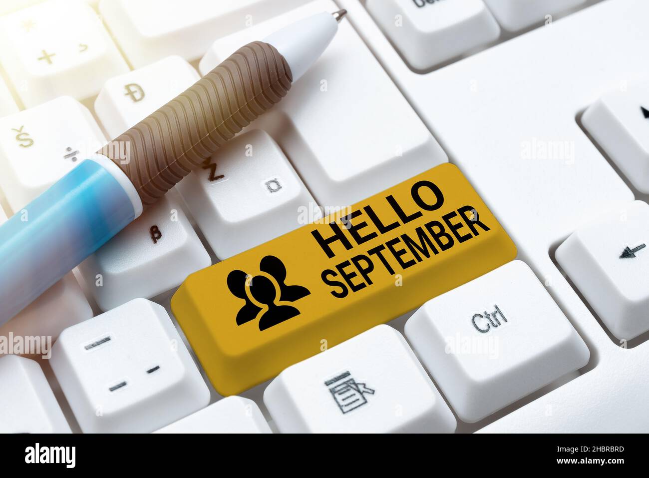 Handwriting text Hello September. Business idea Eagerly wanting a warm ...
