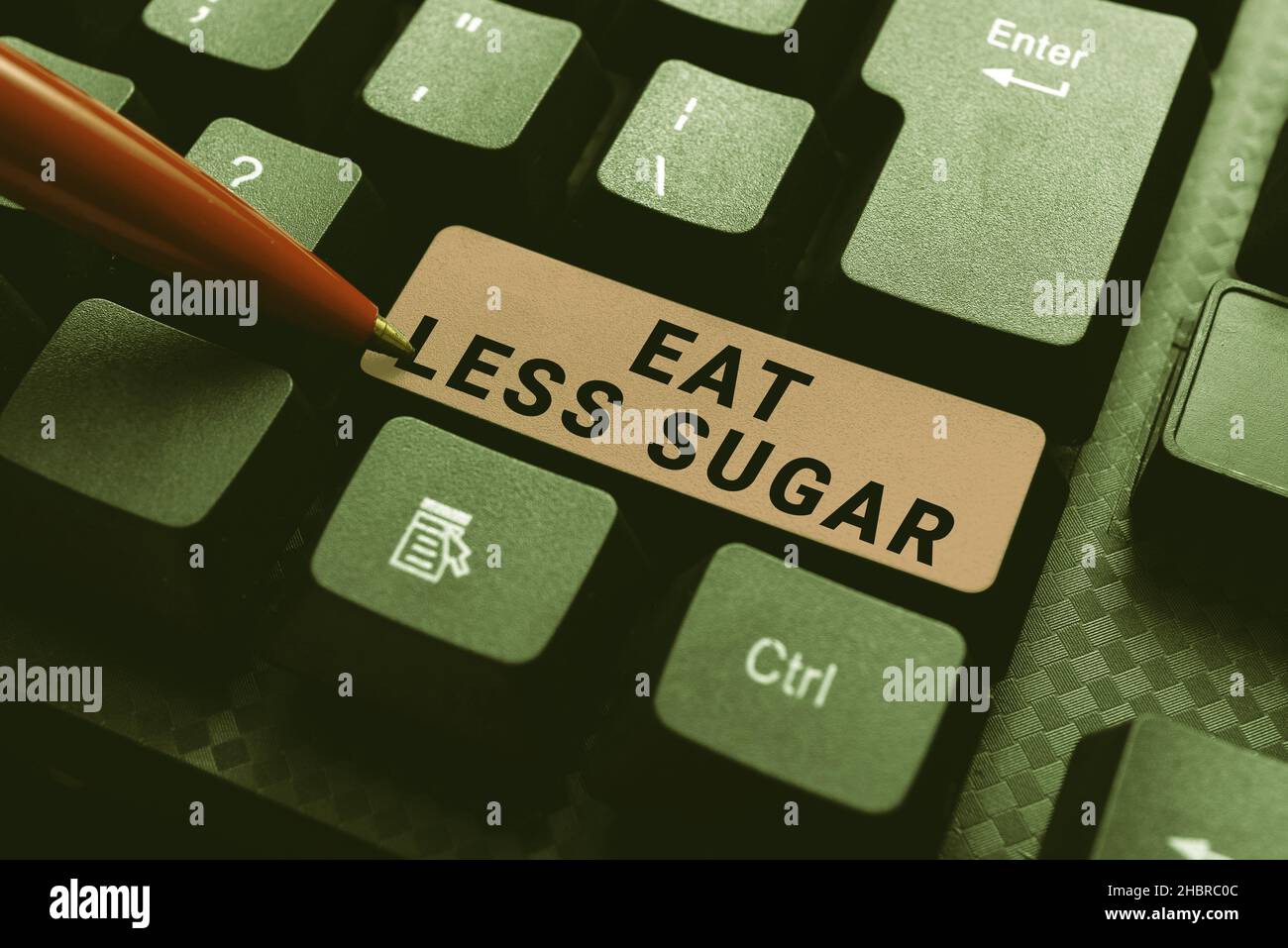 Sign displaying Eat Less Sugar. Business overview reducing sugar intake ...