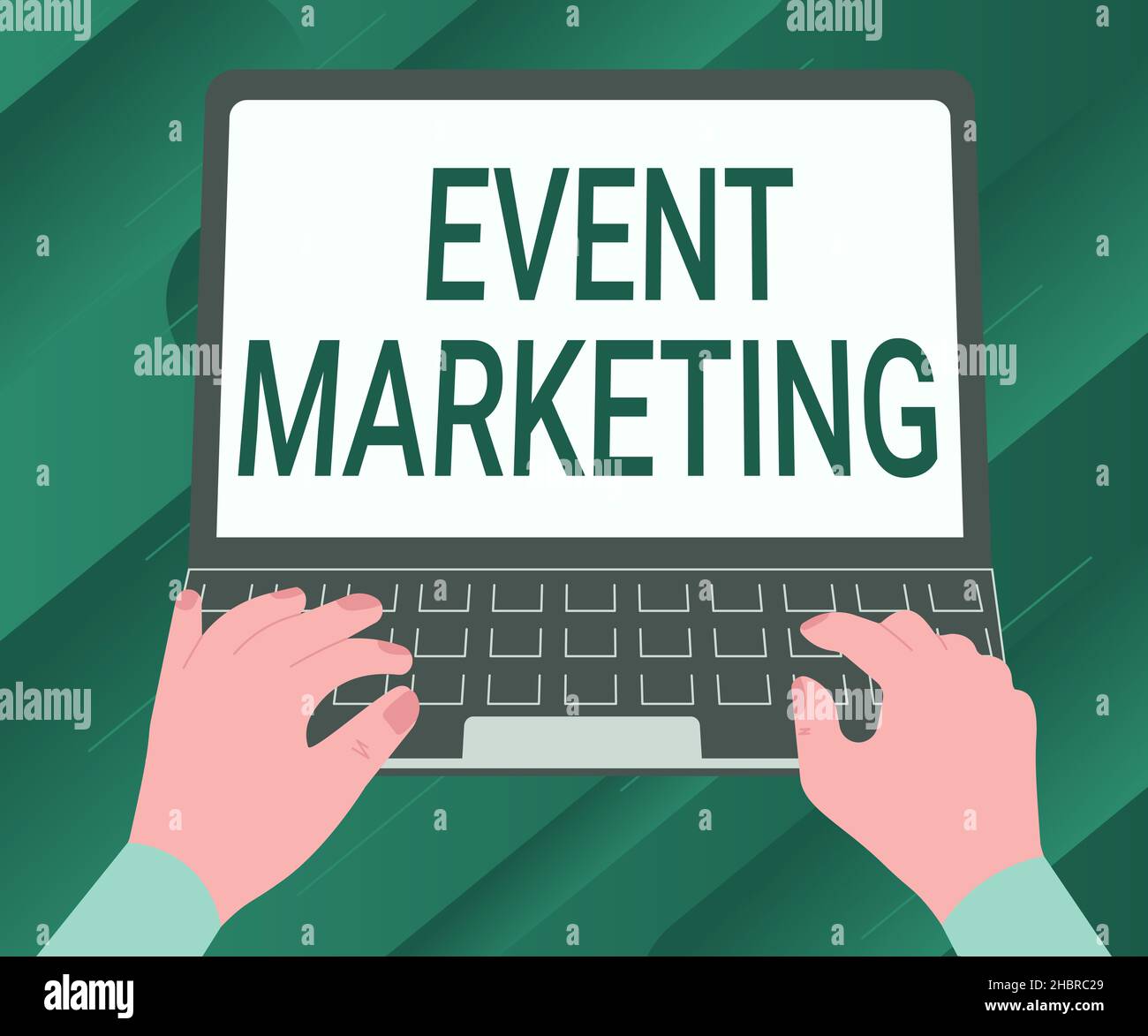 Text caption presenting Event Marketing. Business idea describes ...