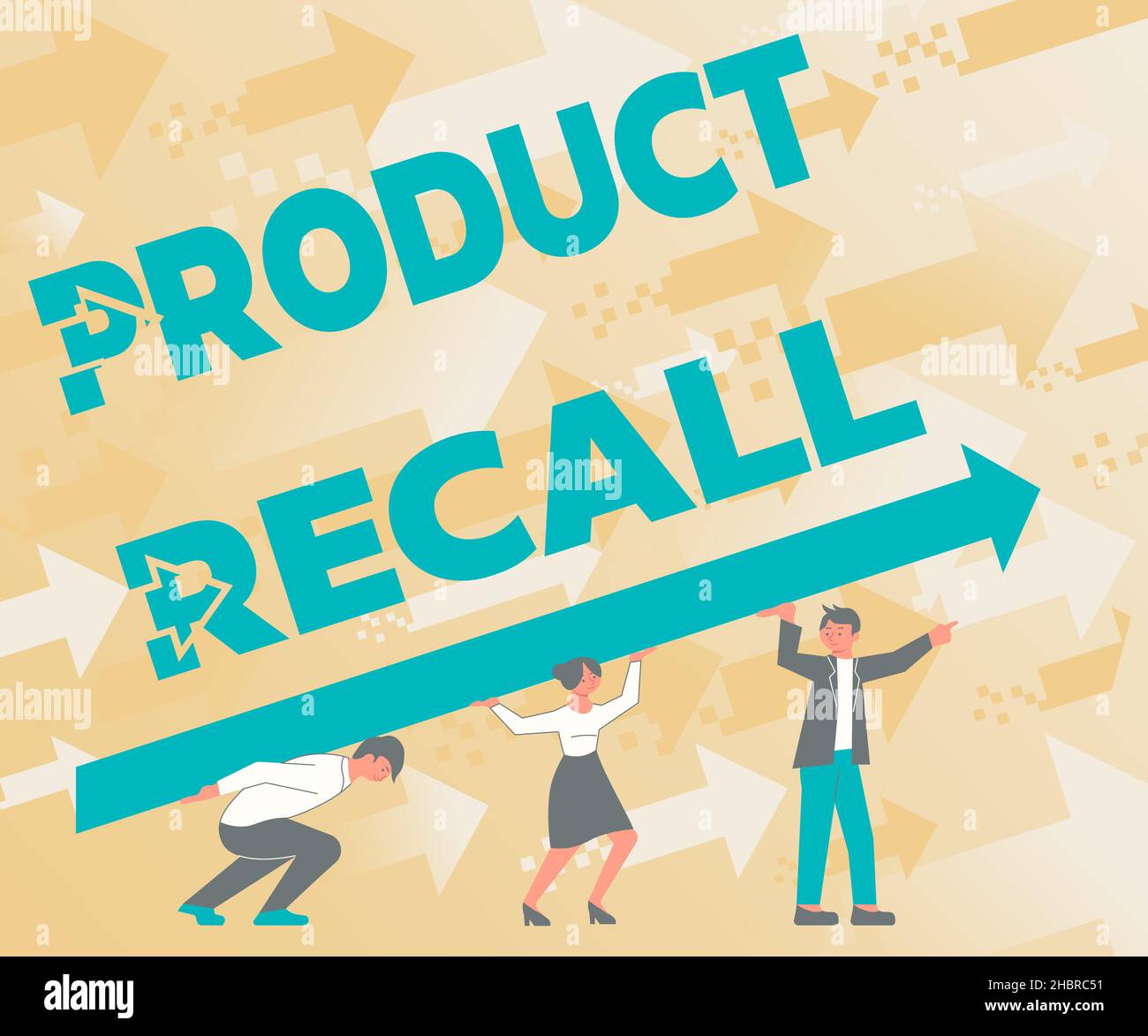 Handwriting text Product Recall. Business idea request to return the ...