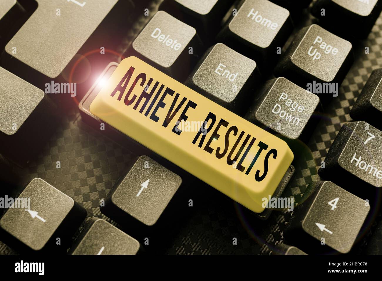 Text showing inspiration Achieve Results. Conceptual photo to target ...