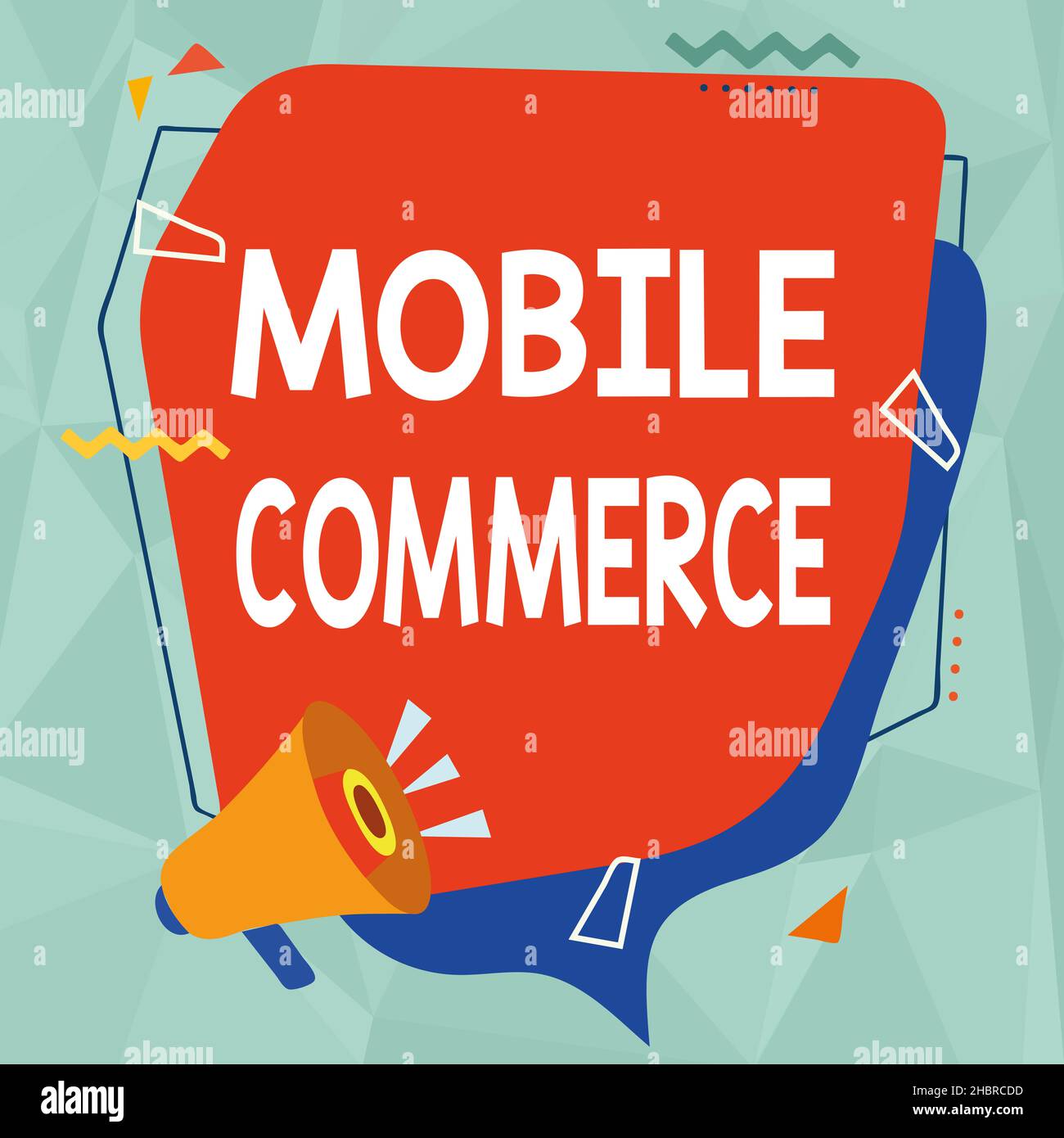 Conceptual Display Mobile Commerce Concept Meaning Using Mobile Phone
