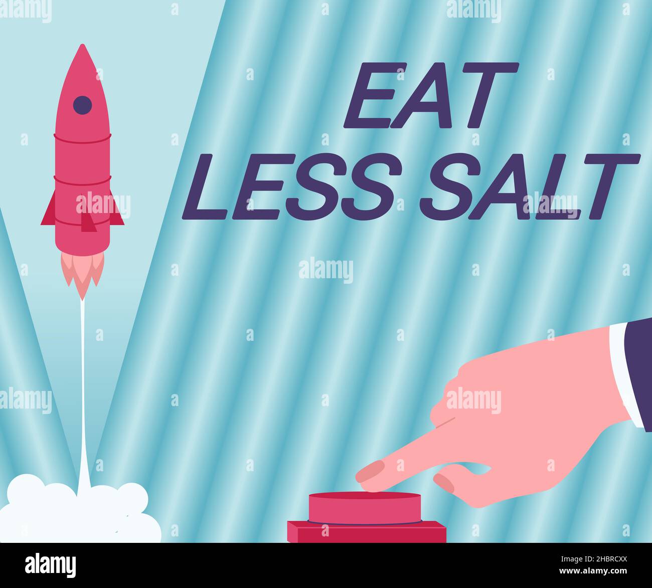 Inspiration showing sign Eat Less Salt. Business overview reducing the ...
