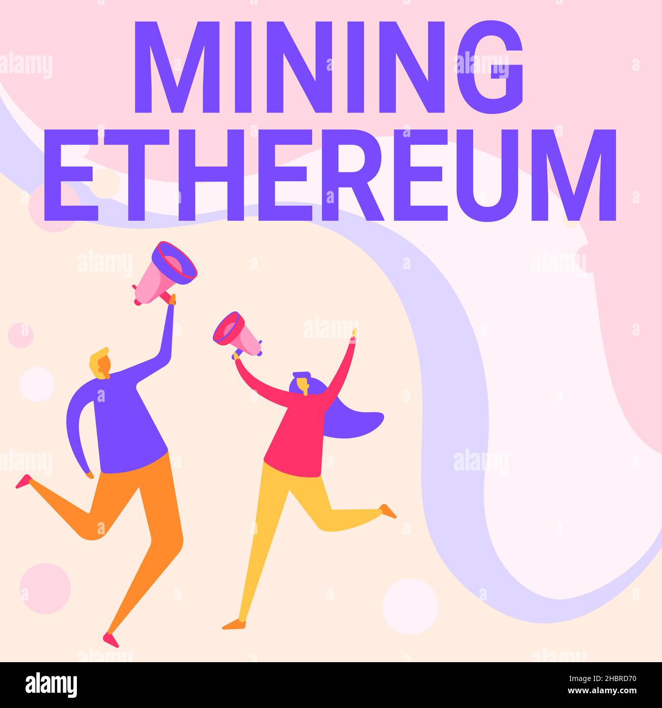 Inspiration showing sign Mining Ethereum. Business concept the process ...