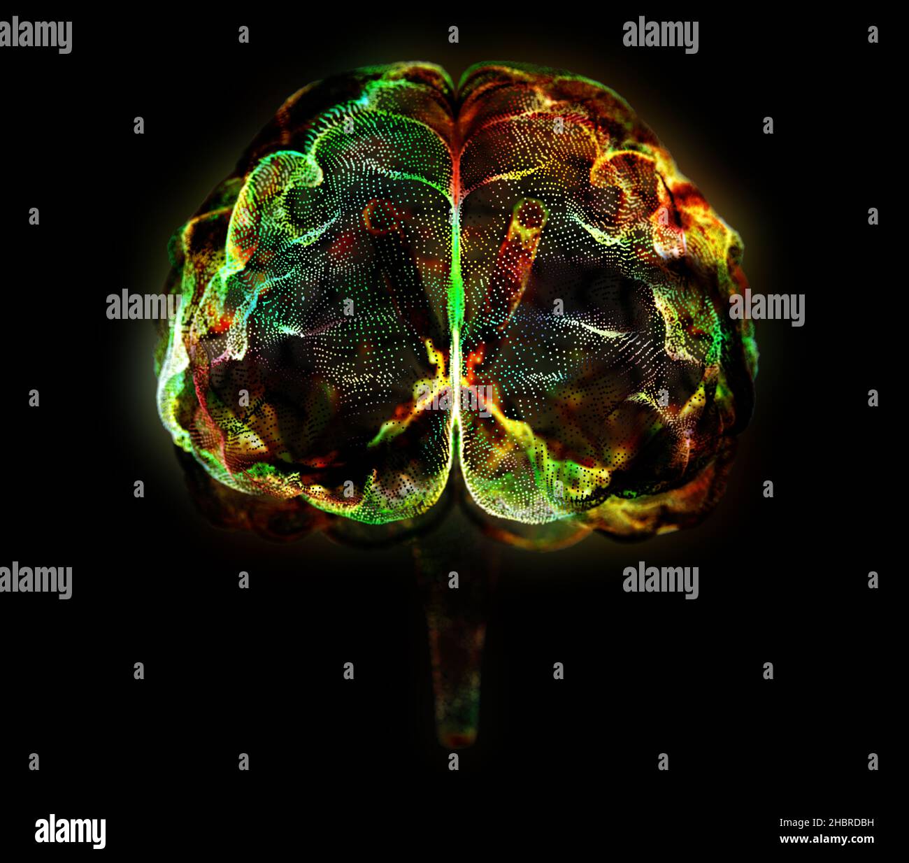 Digital brain. Artificial Intelligence Deep Learning Process Stock ...