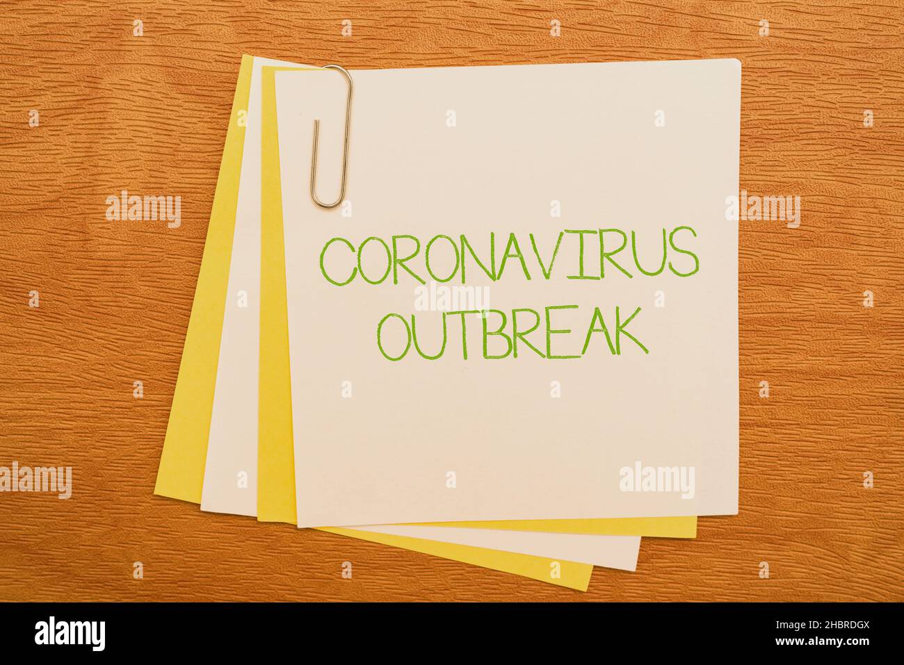 Writing displaying text Coronavirus Outbreak. Concept meaning ...