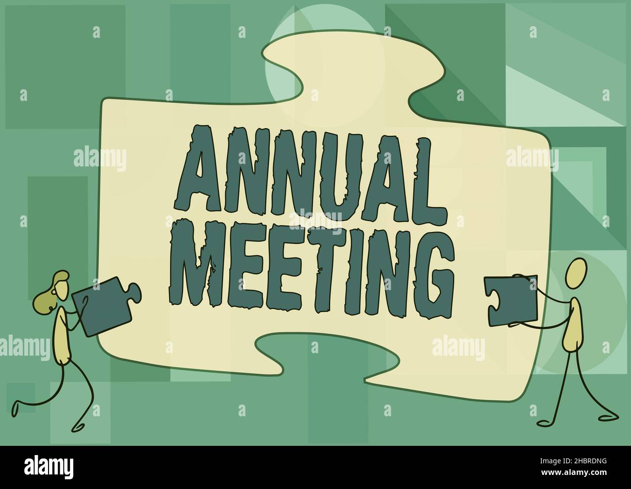 Writing displaying text Annual Meeting. Concept meaning Yearly ...