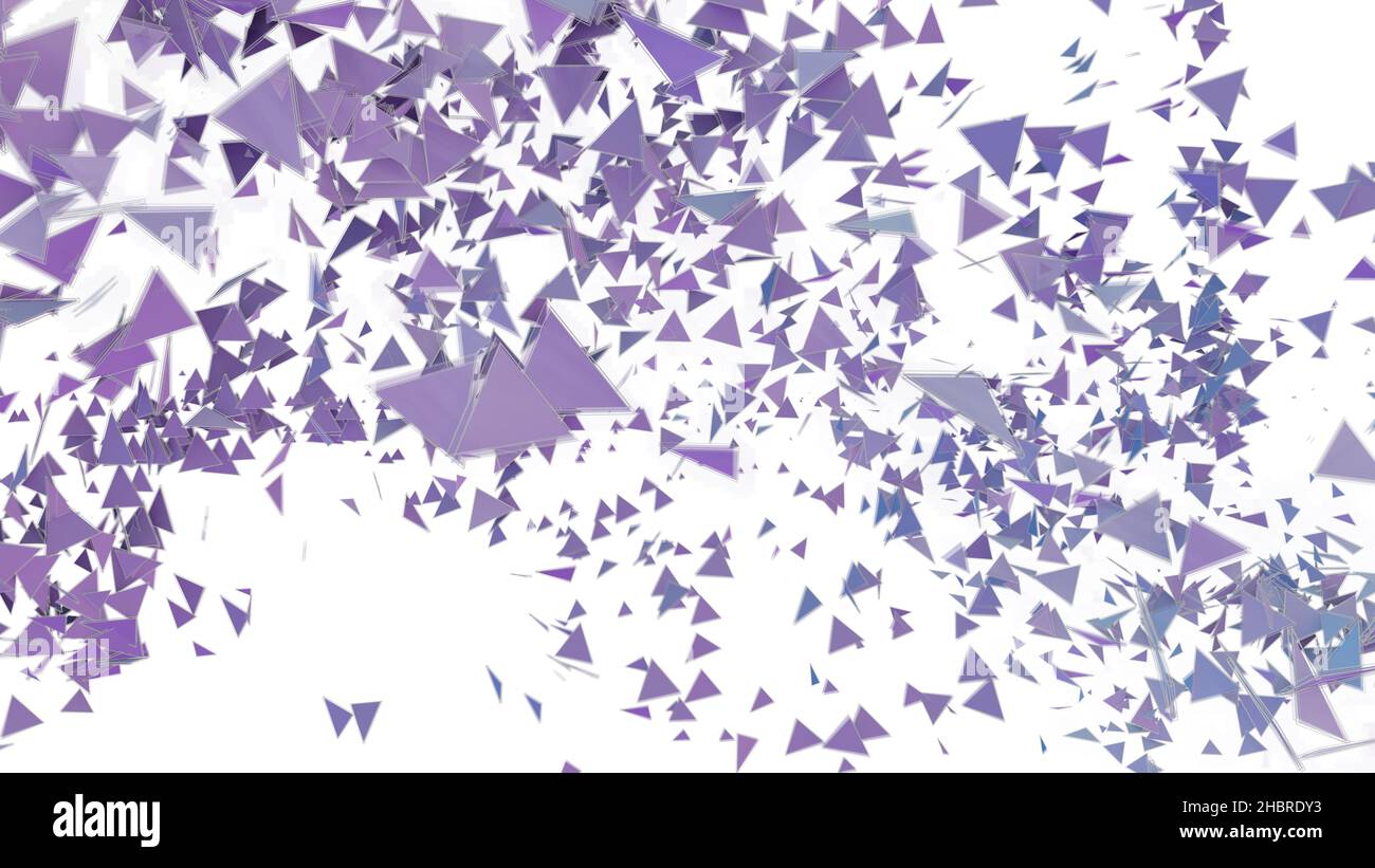 Abstract background of purple triangles Stock Photo - Alamy