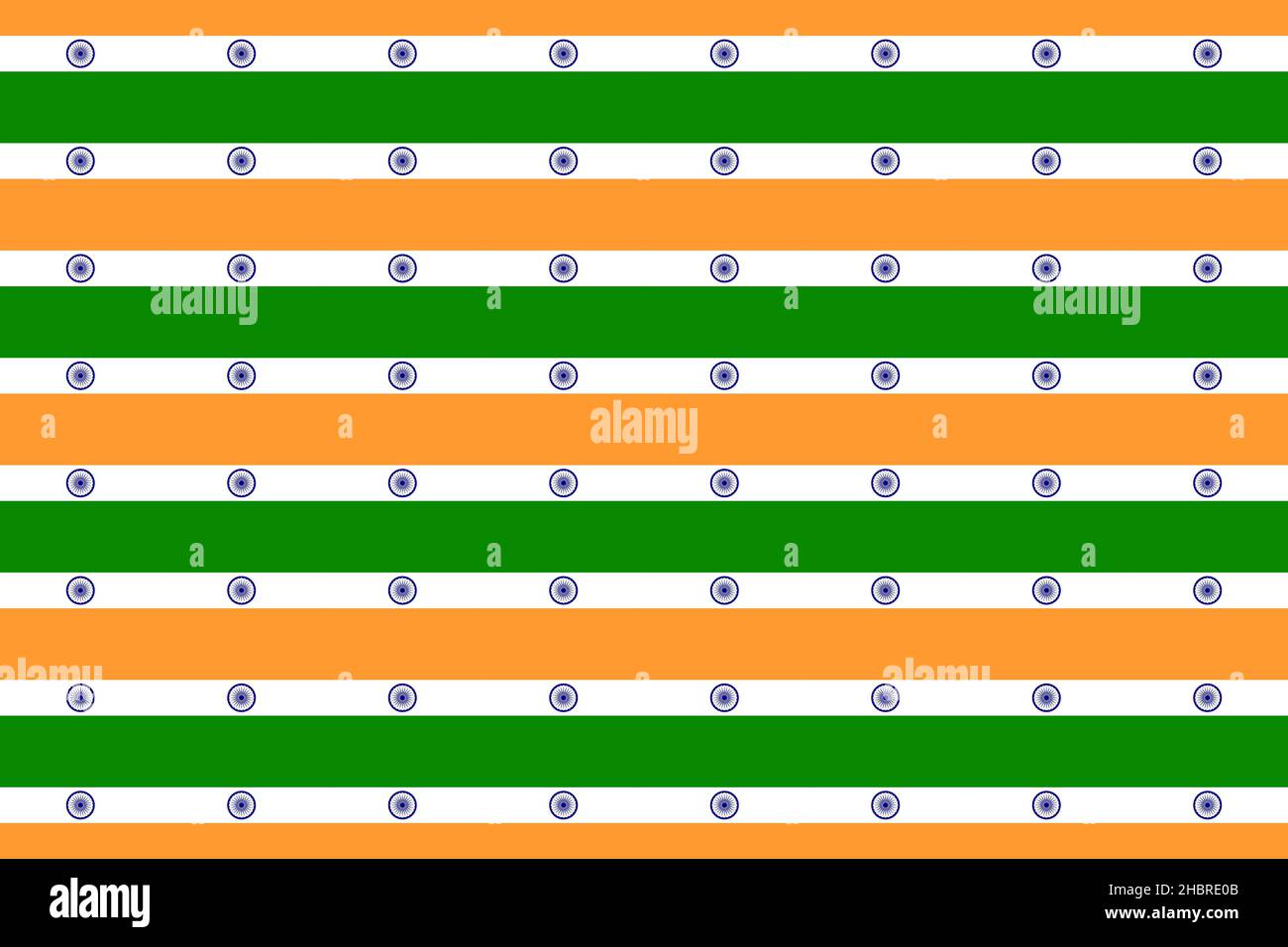 Geometric pattern in the colors of the national flag of India. The ...