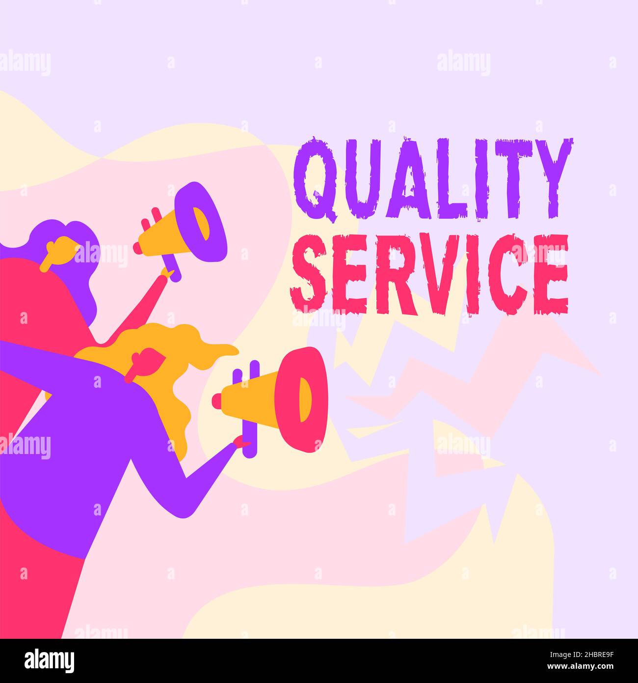 Sign displaying Quality Service. Business overview how well delivered ...