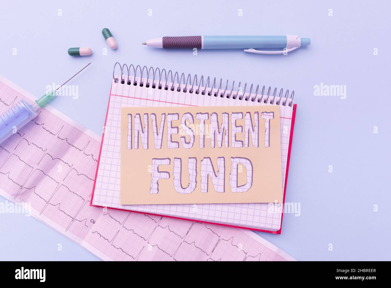 Text sign showing Investment Fund. Concept meaning A supply of capital ...