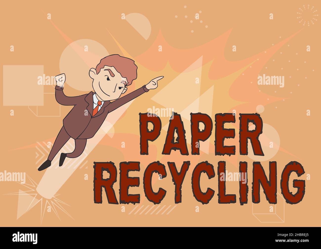 Handwriting text Paper Recycling. Business showcase Using the waste ...