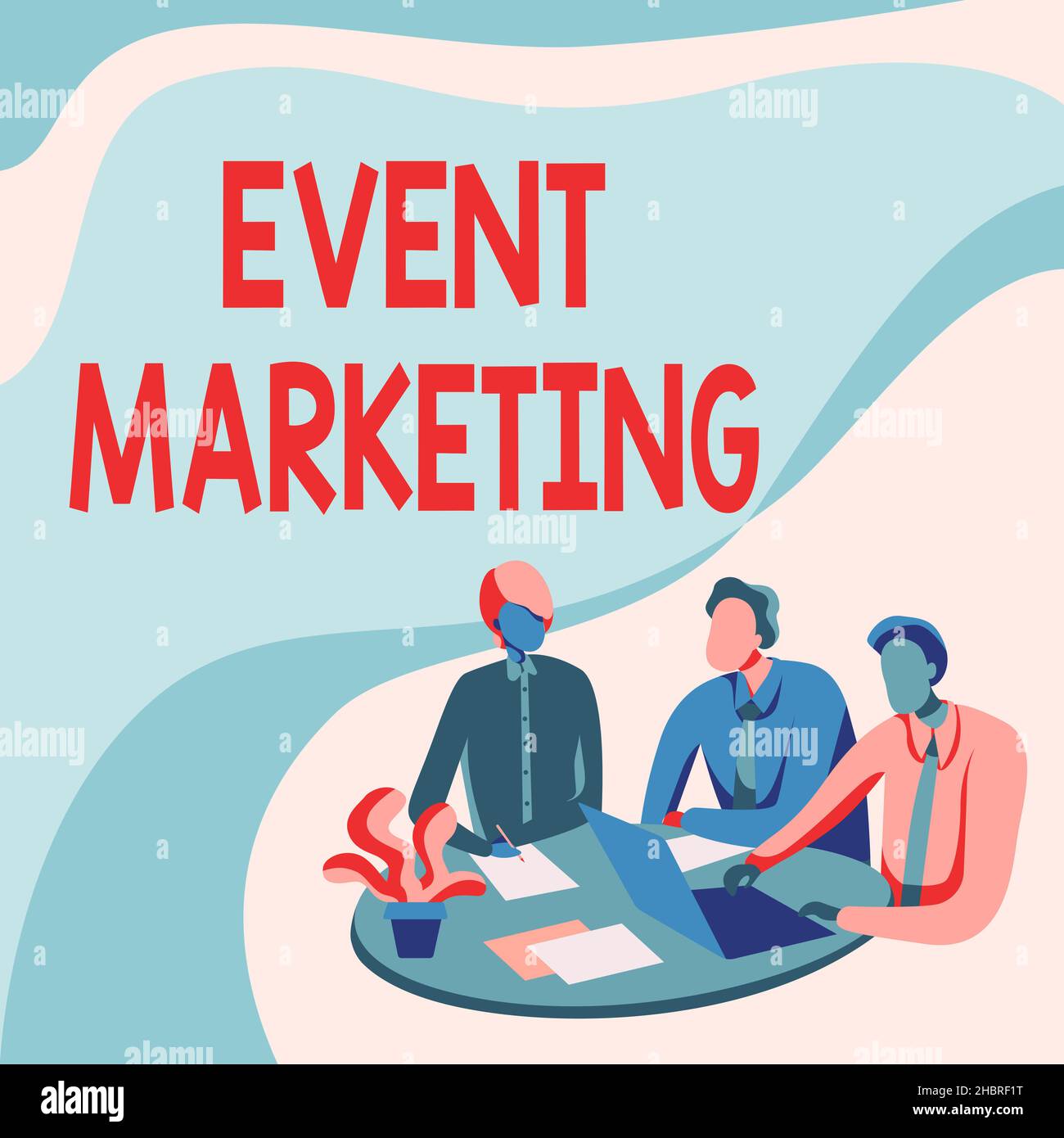 Text caption presenting Event Marketing. Business showcase describes ...