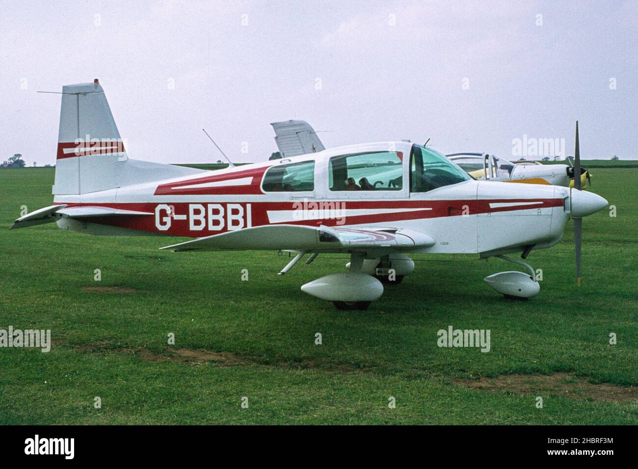 A GRUMMAN AMERICAN AA-5 TRAVELER at Sywell in 1974 Stock Photo - Alamy