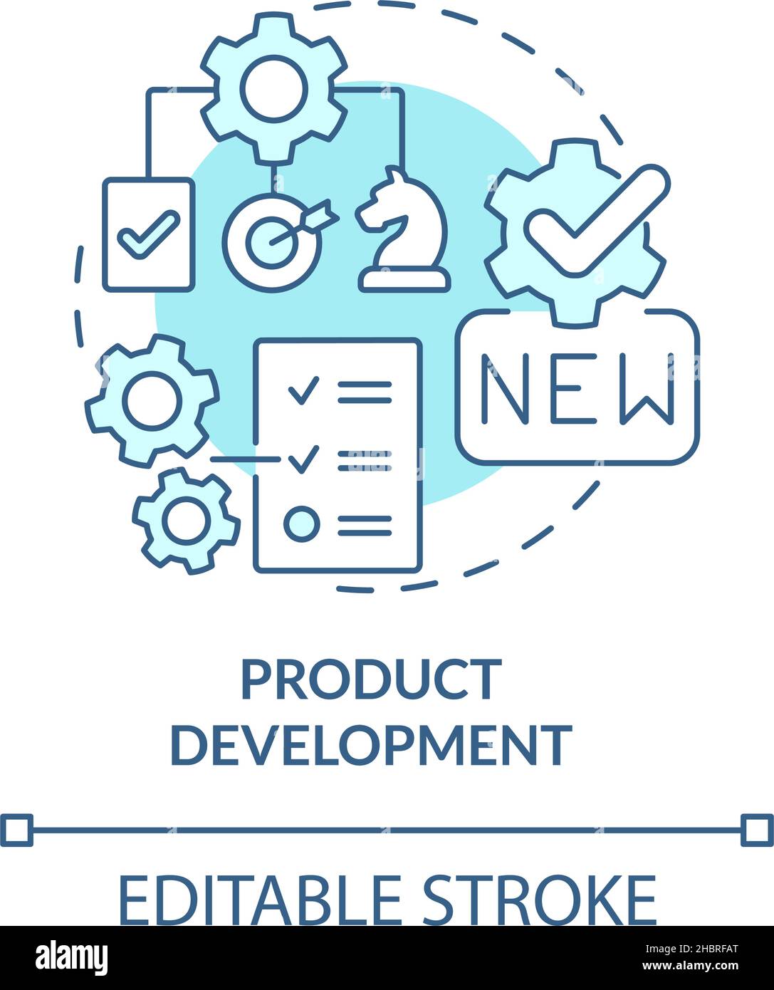 Product development turquoise concept icon Stock Vector Image & Art - Alamy