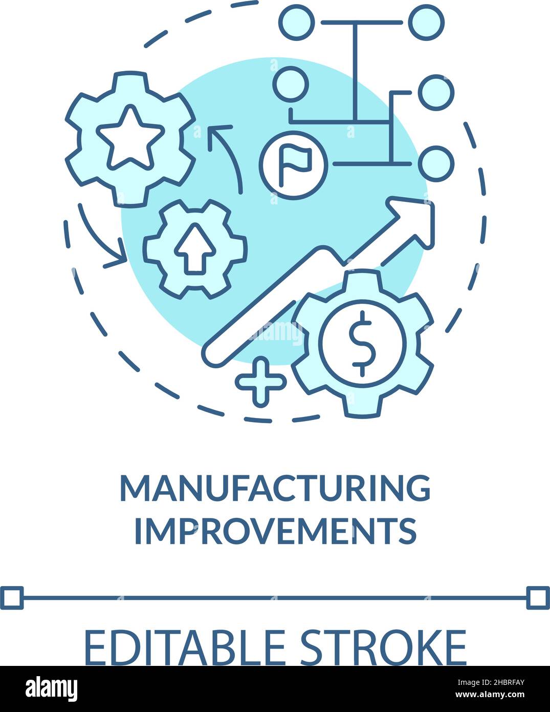 Manufacturing improvements turquoise concept icon Stock Vector Image ... Manufacturing improvements turquoise concept icon Stock Vector Image ...