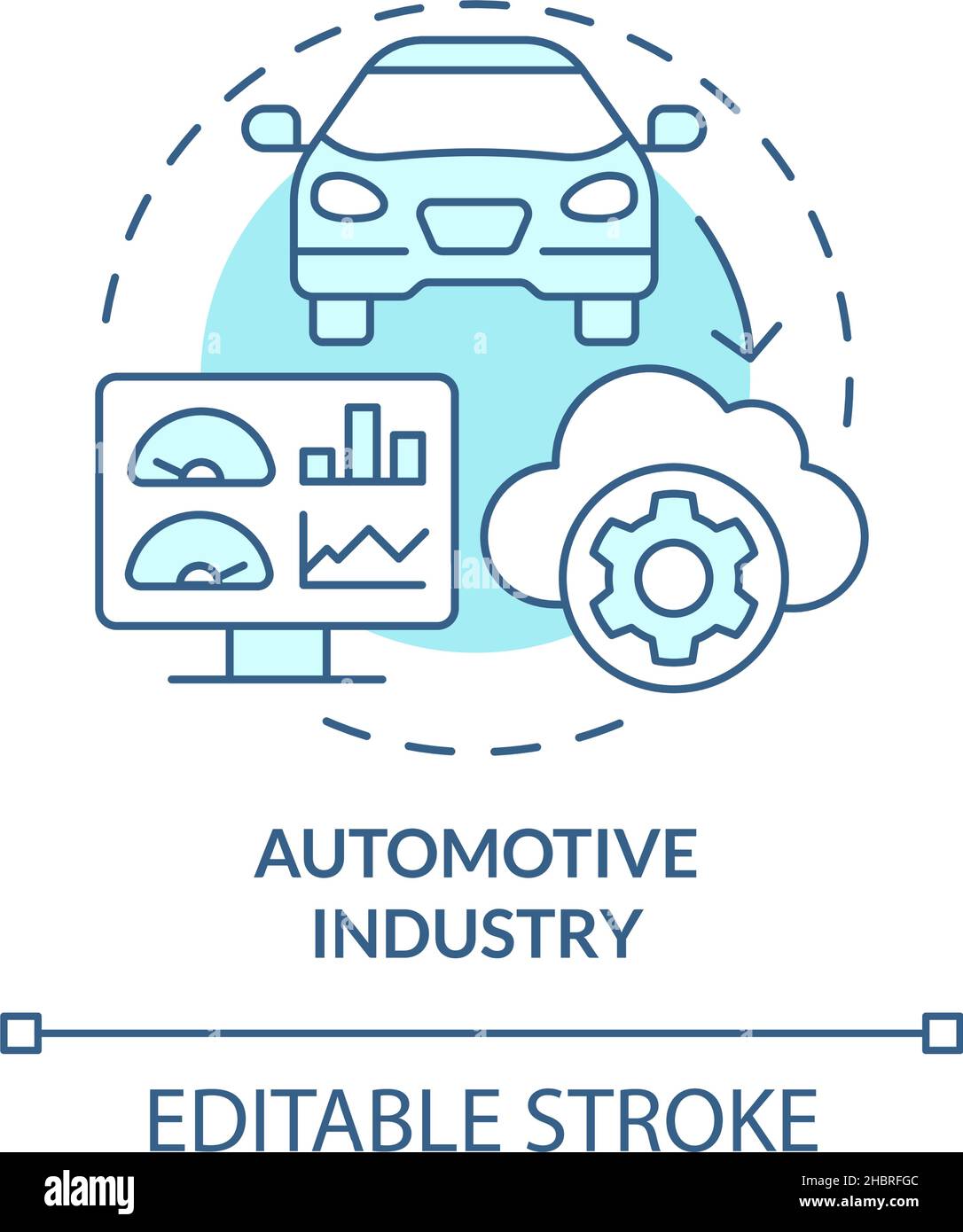 Digital twin car Stock Vector Images - Alamy