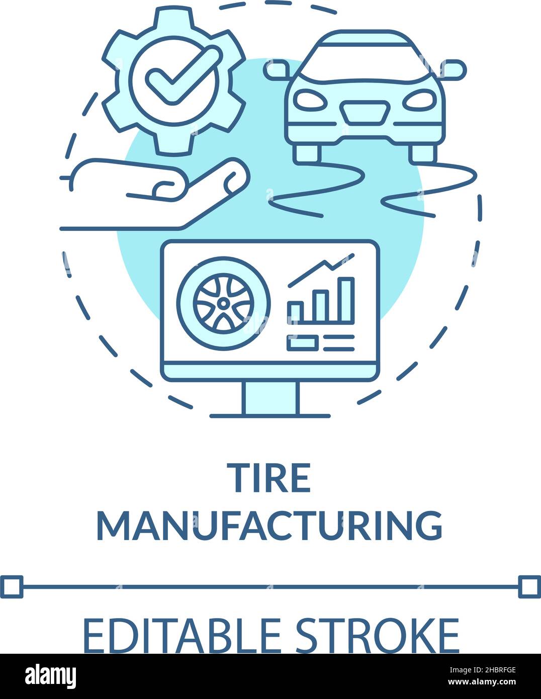 Tire manufacturing turquoise concept icon Stock Vector Image & Art - Alamy Tire manufacturing turquoise concept icon Stock Vector Image & Art - Alamy
