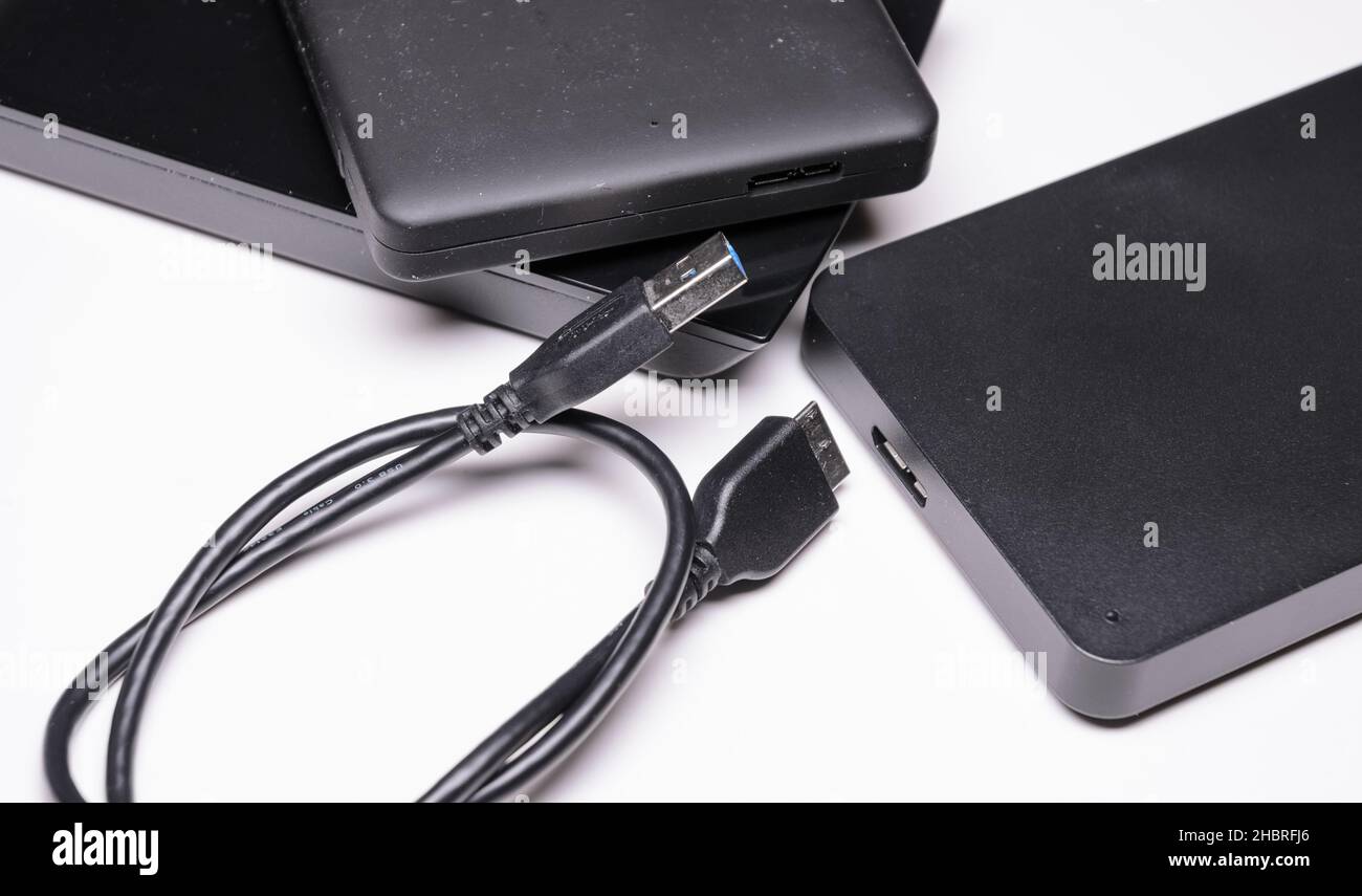 Pile external hard drives hi-res stock photography and images - Alamy