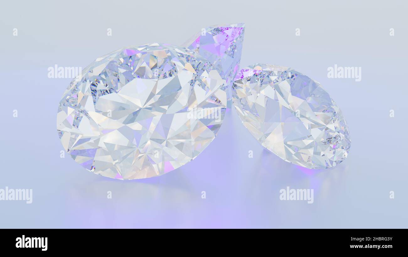 Round fancy cut diamond hi-res stock photography and images - Alamy