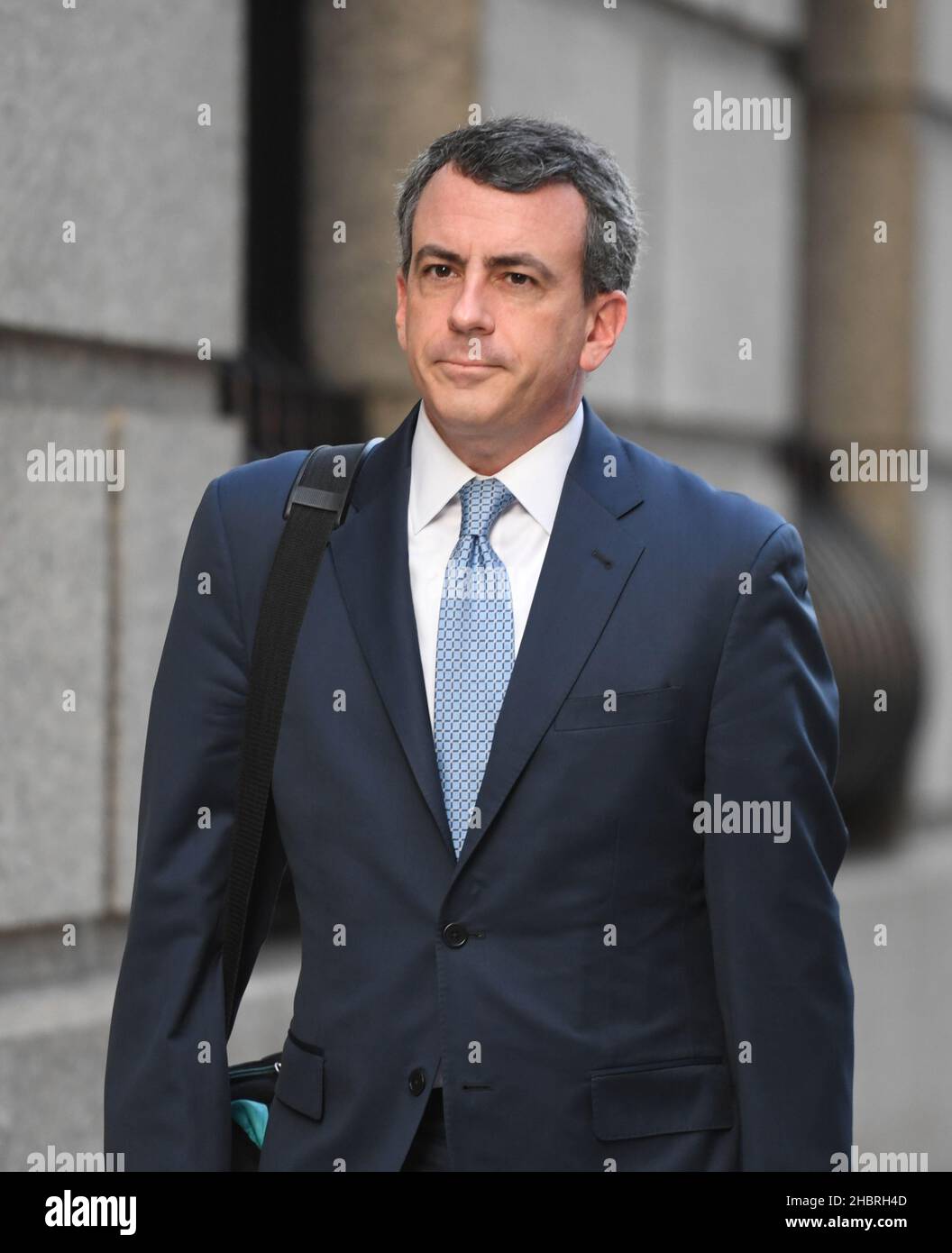 Defence counsel Christian Everdell arriving at the federal courthouse ...