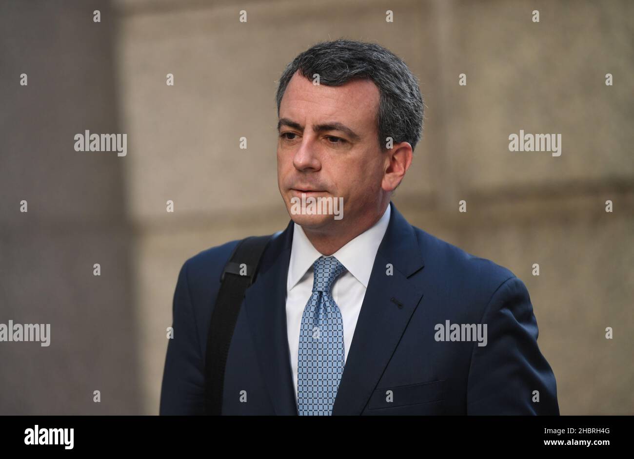 Defence counsel Christian Everdell arriving at the federal courthouse ...