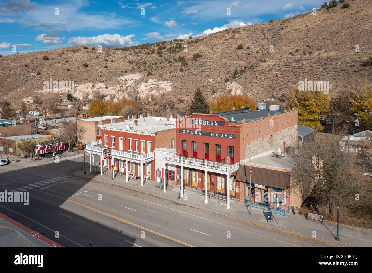 EUREKA, UNITED STATES - Nov 01, 2021: An aerial view of the historic ...
