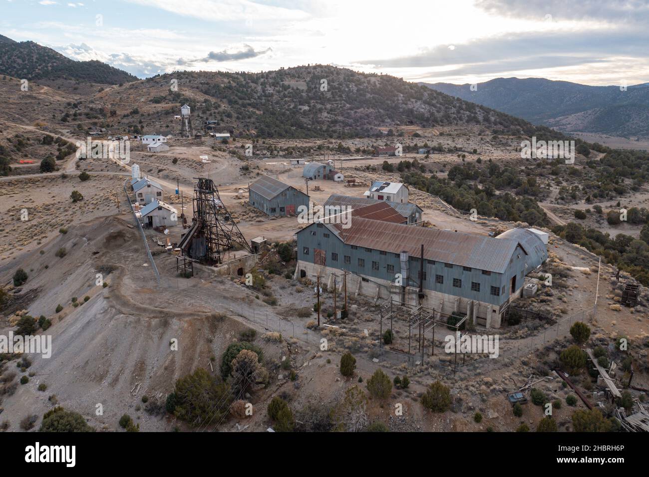 RUBY HILL, UNITED STATES - Nov 01, 2021: An aerial perspective of the ...