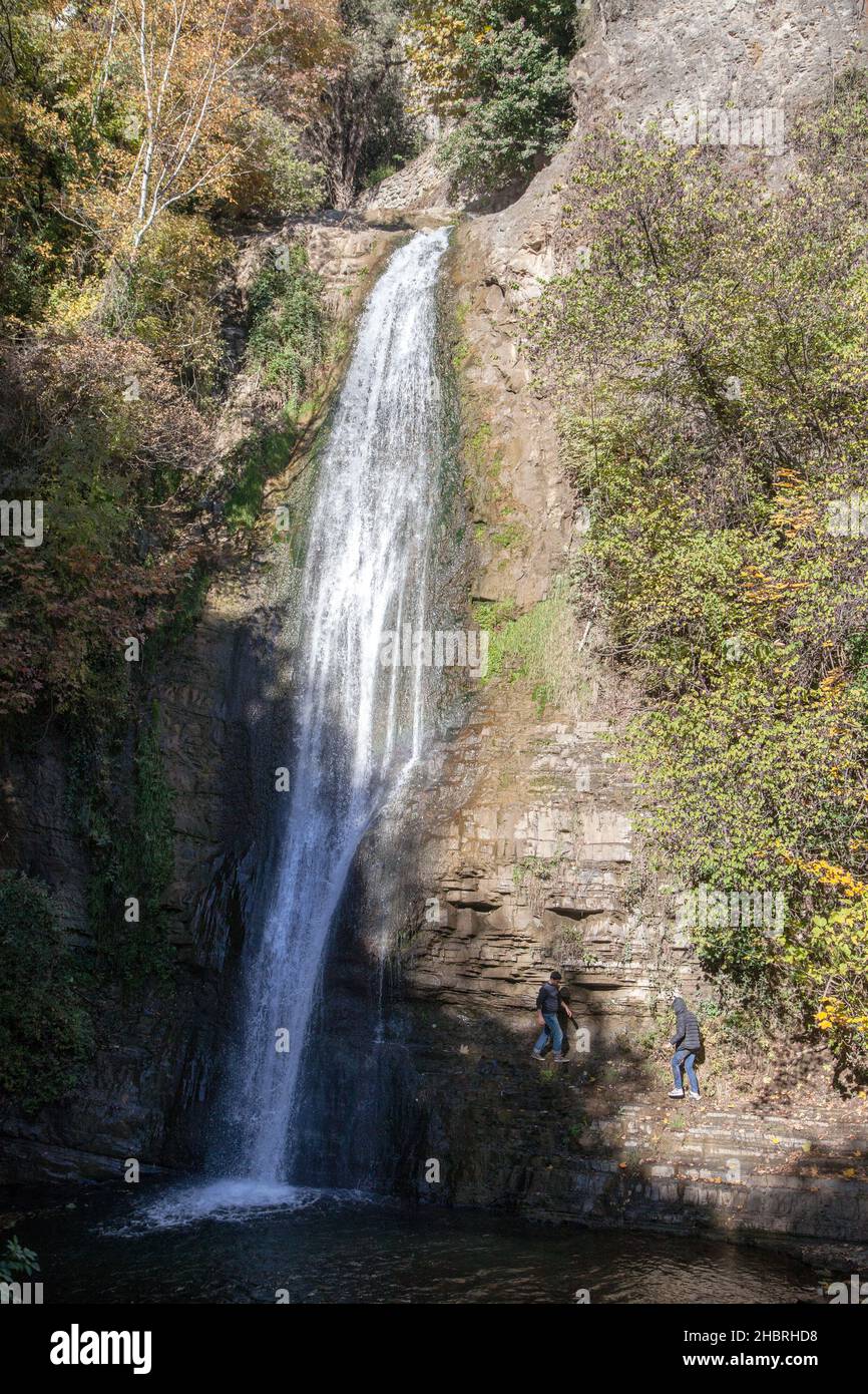 Tbilisi,Georgia - 11-02-2016:Waterfall view in nature park in Tbilisi ...