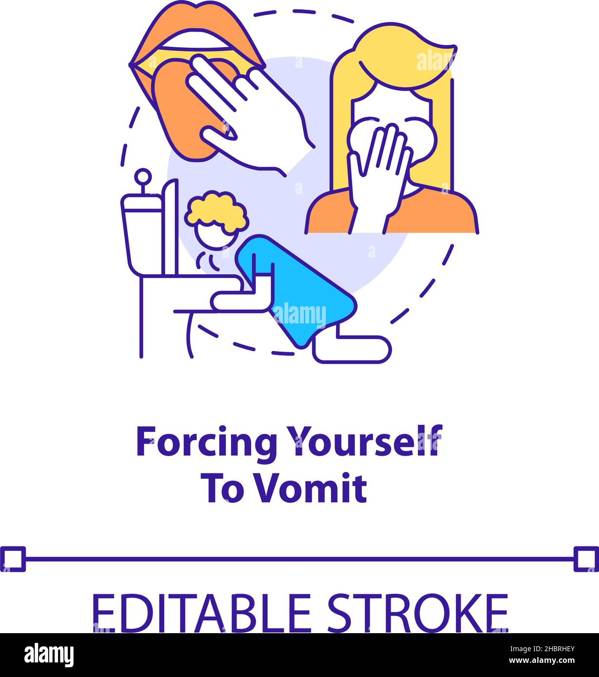 Binge vomit Stock Vector Images - Alamy