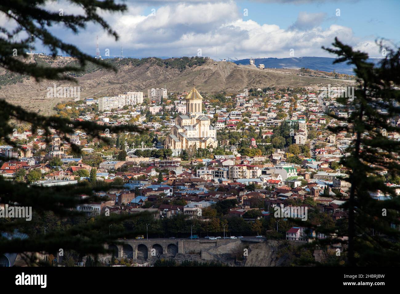 Tbilisi town holy trinity cathedral hi-res stock photography and images ...