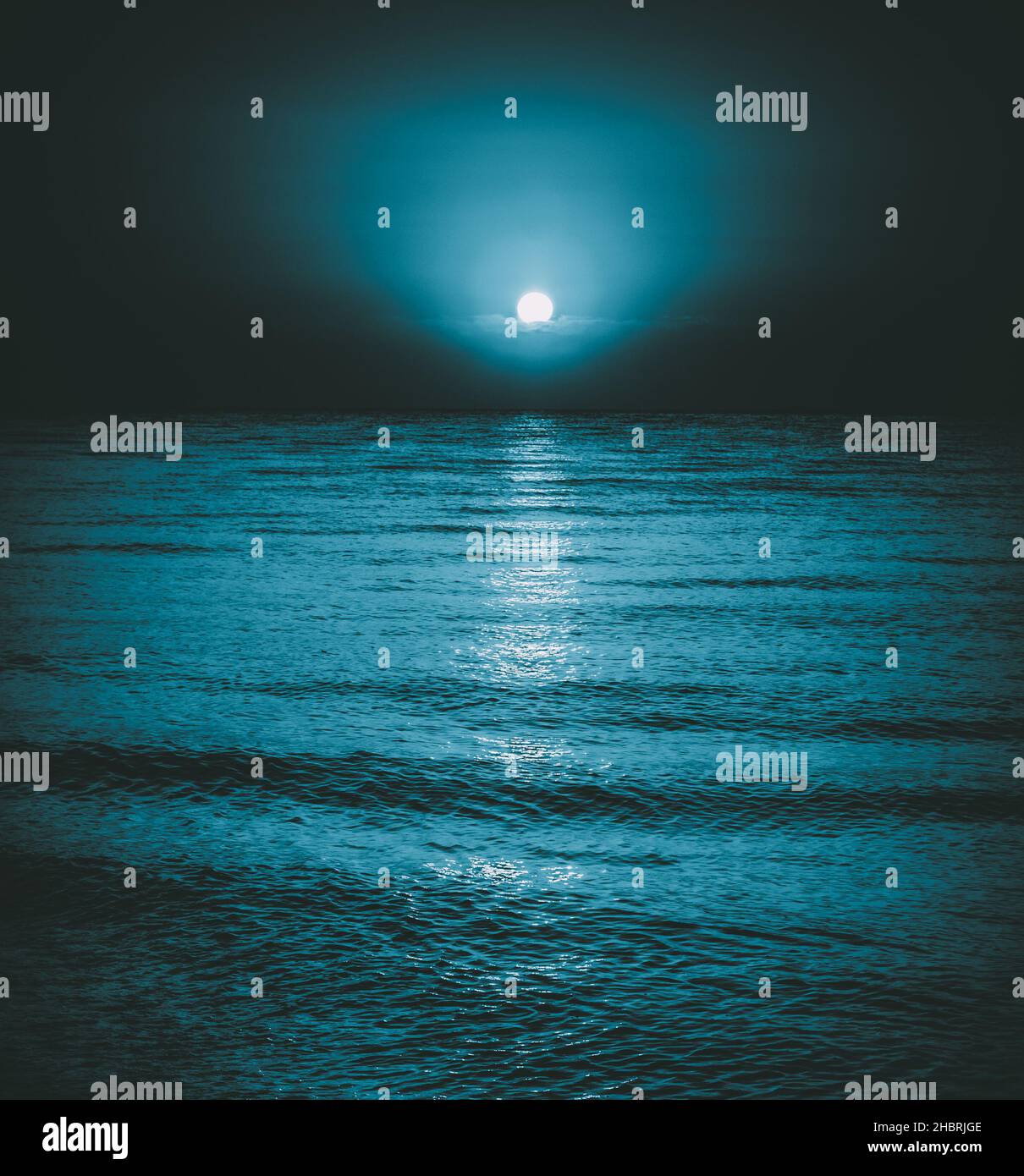 Moonlight Night Background Stock Photo - Alamy