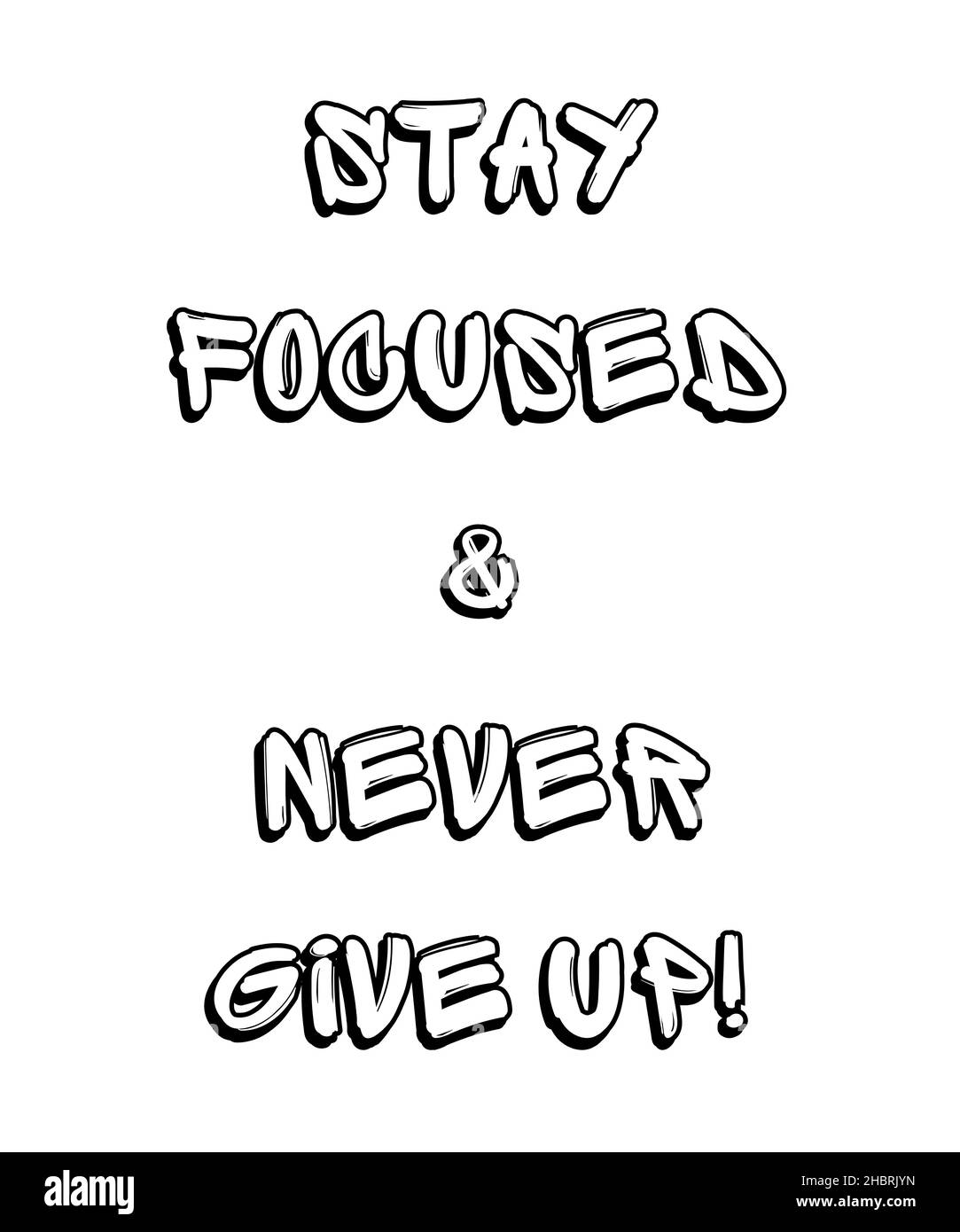 Life inspirational quotes words Black and White Stock Photos & Images ...