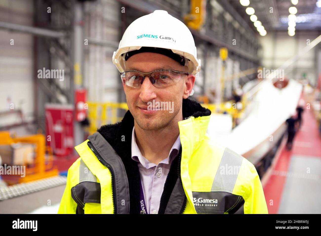 Andy Sykes, Plant Director at Siemens Gamesa Blade Factory at Siemens ...