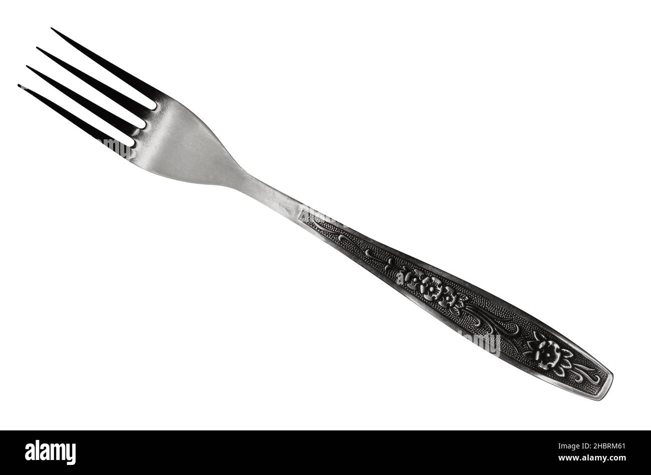 Metal fork isolated on white. Clipping path included Stock Photo - Alamy